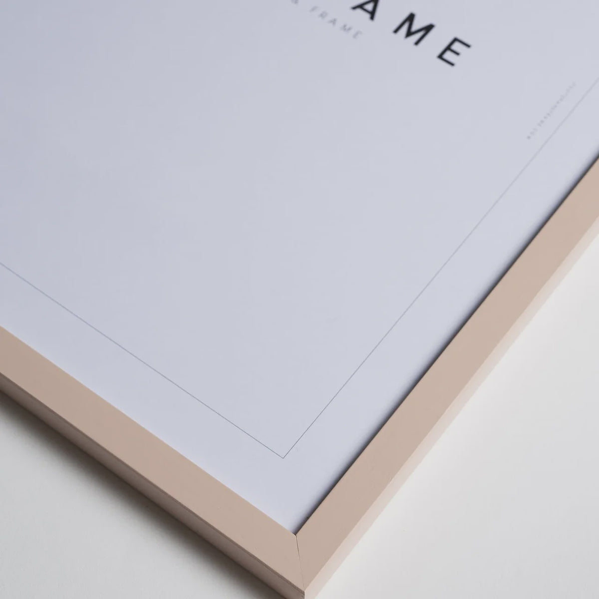 Hand Made Pink Solid Wood Frame /A4 – Mon Pote