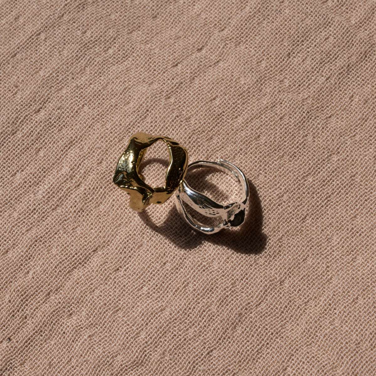 Recycled Organic Ring / Silver or Gold – Mon Pote