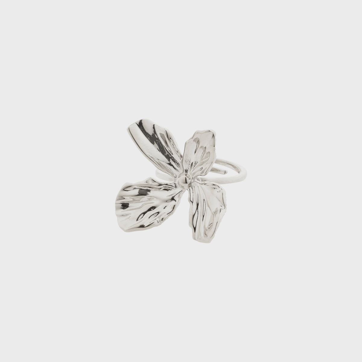 Dream Statement Flower Ring Silver Plated – Mon Pote