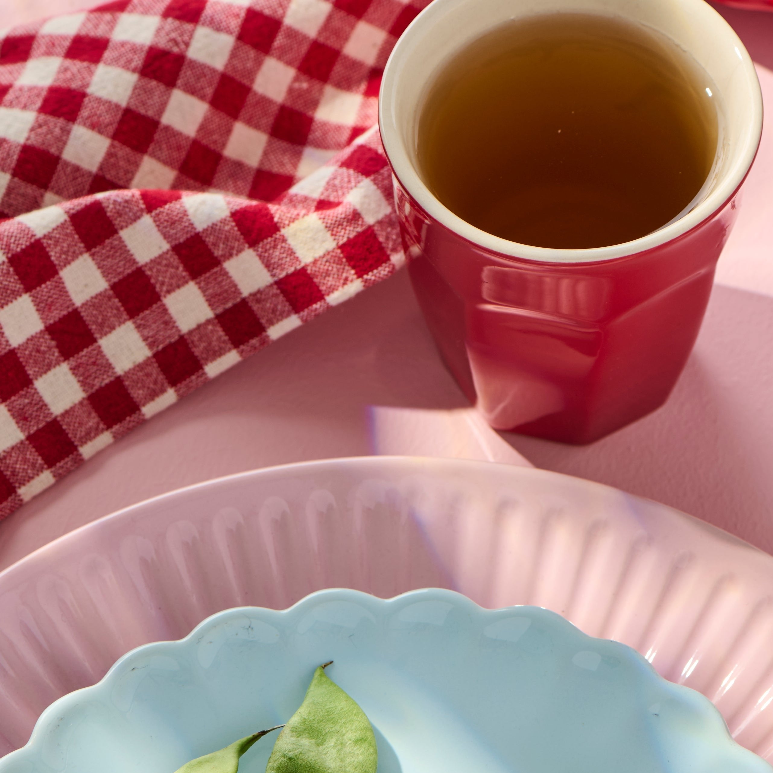 Red and White Gingham Check Napkin – Mon Pote