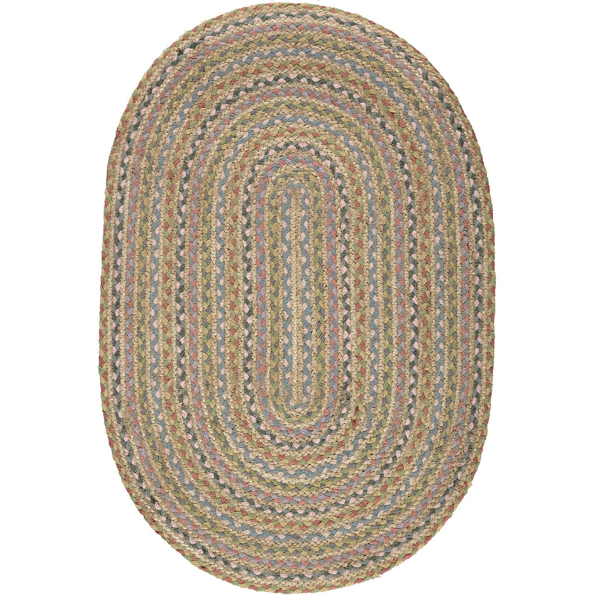 Pastel Fairisle Oval Jute Rug / 2'3 x 4ft (69 x 122cm) – Mon Pote
