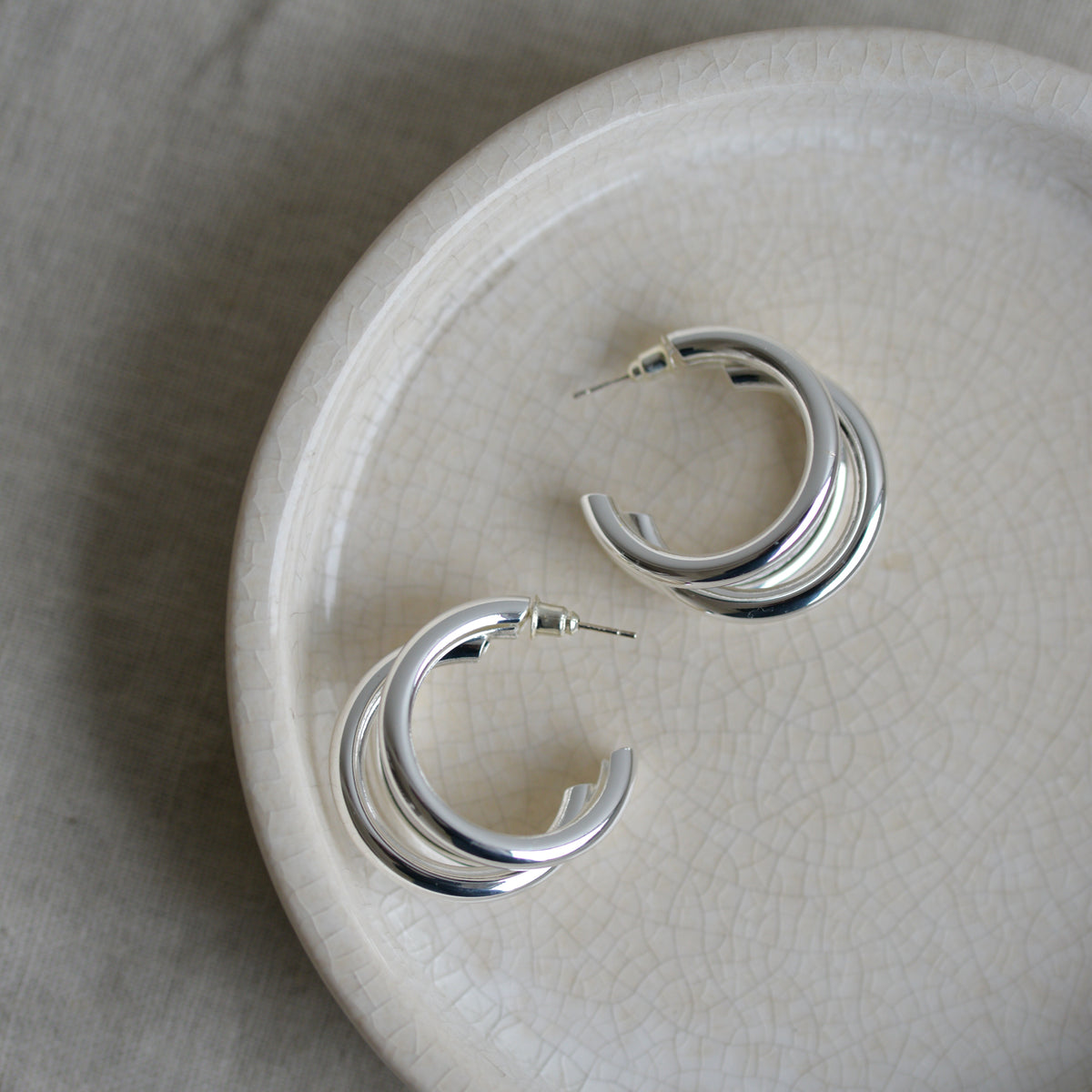 Big Metal London Pauline Oversized Hoops – Mon Pote