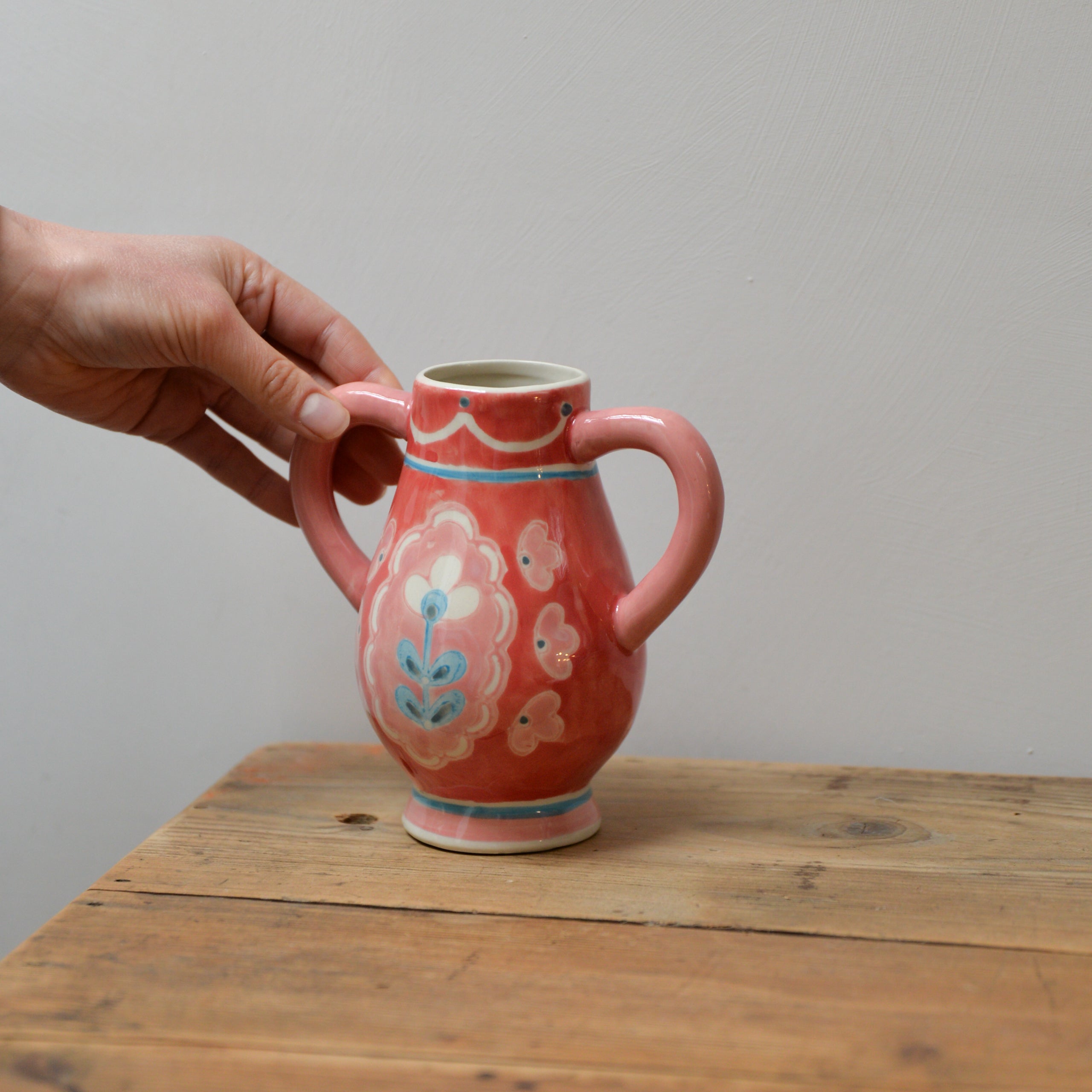Odina Hand Painted Ceramic Vase / Red – Mon Pote