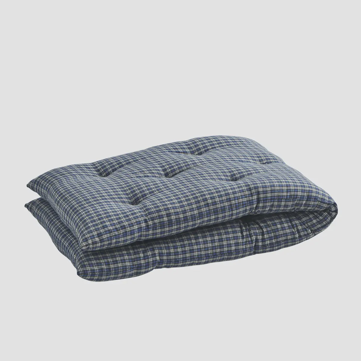 Blue Checked Woven Cotton Mattress – Mon Pote