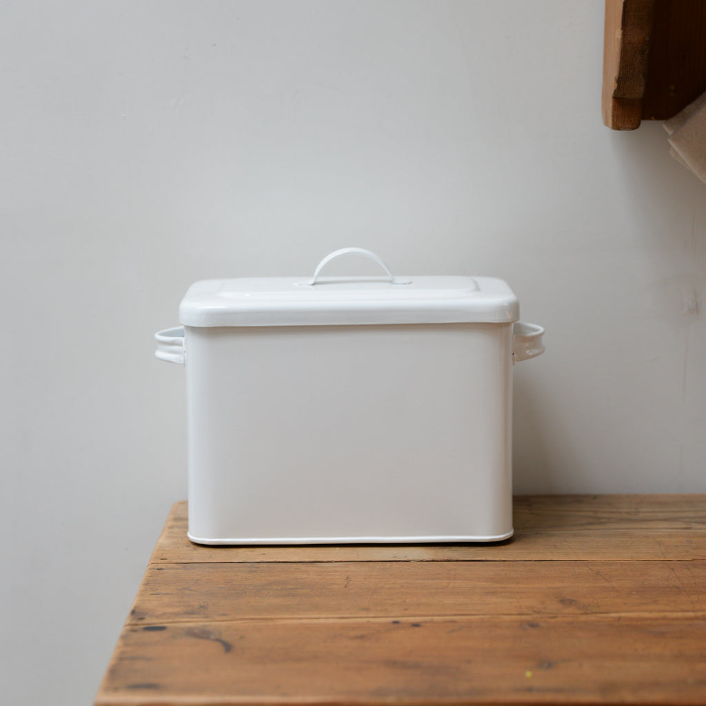 White Enamel Storage Box – Mon Pote