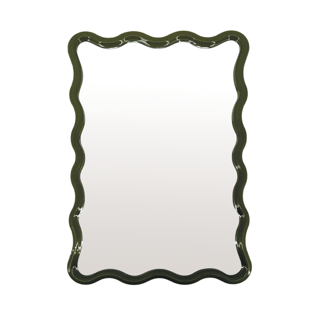 Tall Wavy Rectangular Mirror / Khaki – Mon Pote