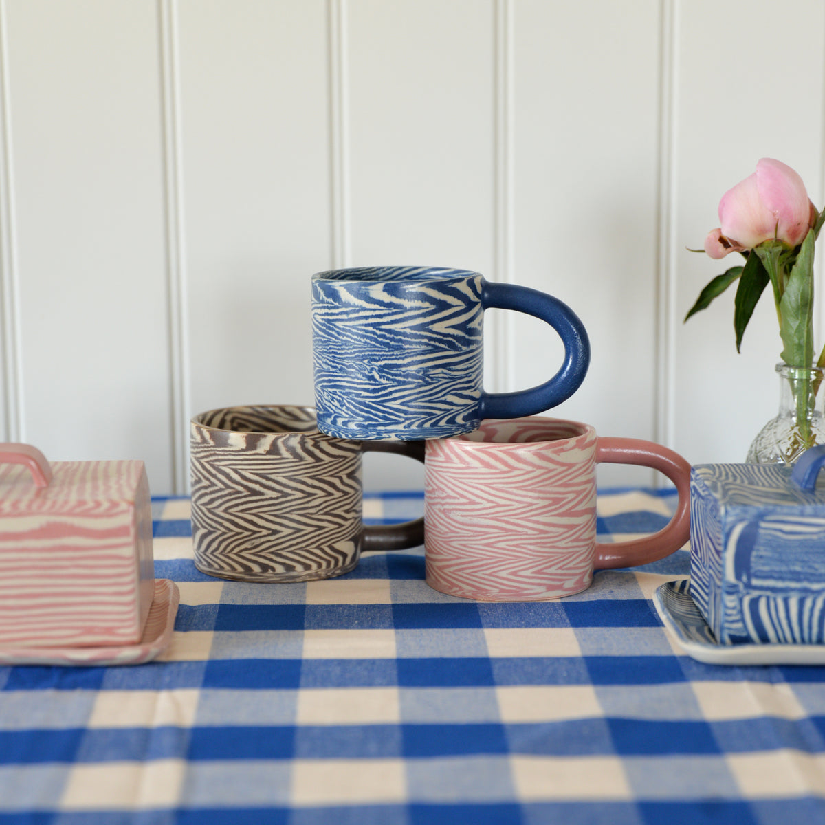 Brown Herringbone Mug – Mon Pote