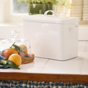 White Enamel Storage Box – Mon Pote