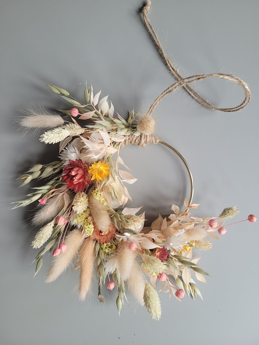 Dried flower hoop making workshop | Bristol Events | Floristry – Mon Pote
