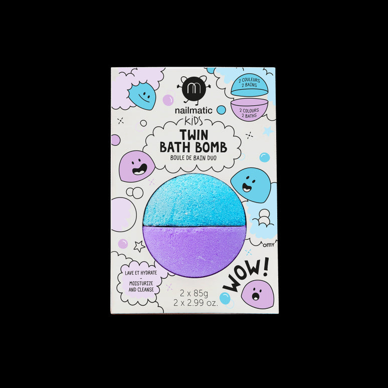 Kids Twin Bath Bomb Nailmatic / Blue & Violet – Mon Pote